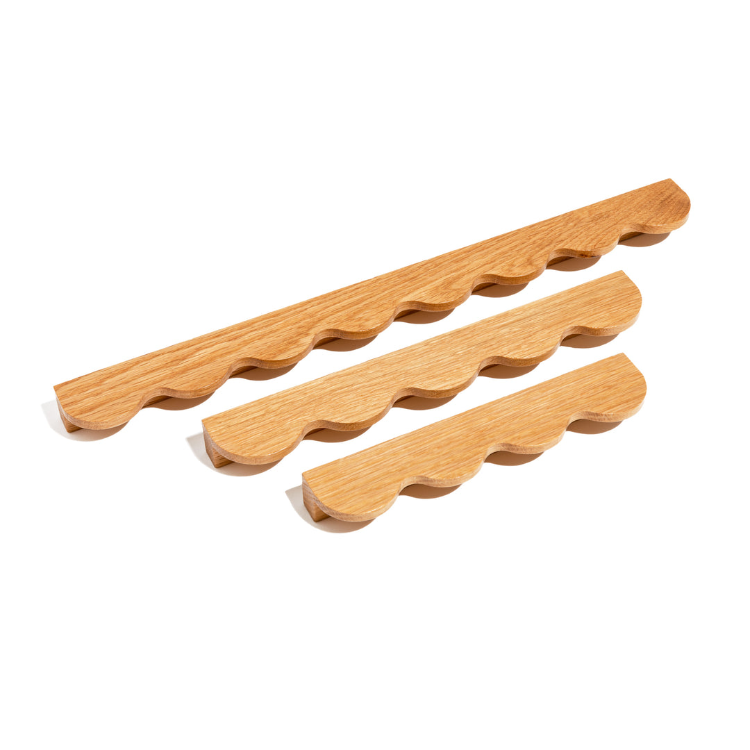 C238 - Moana Wavy Timber Cabinet Handle – Handle House