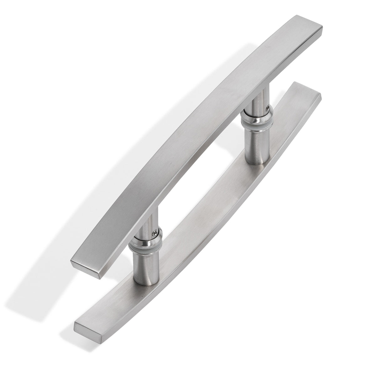 E2 - Executive Brushed Stainless Steel Flat Bow Entrance Pull Handle ...