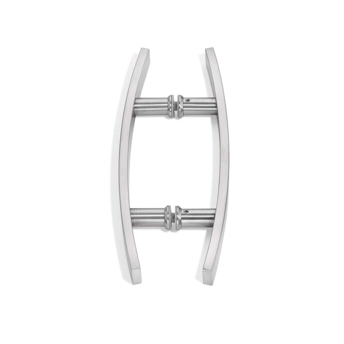 E2 - Executive Brushed Stainless Steel Flat Bow Entrance Pull Handle ...
