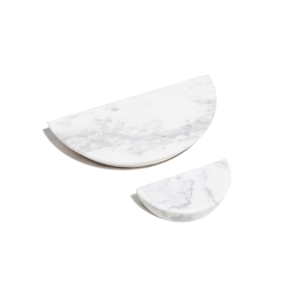 K157 - White Marble Mani Half Moon Knob – Handle House