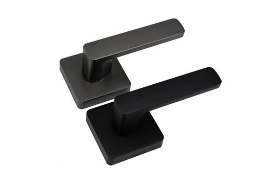 Square Rose Backplate Door Levers – Handle House