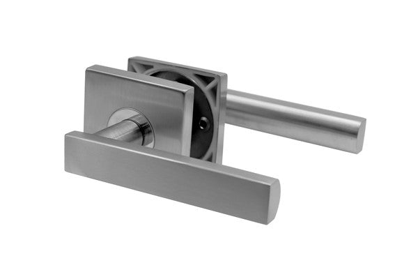 L3 - Designer Square Brushed Stainless Steel Lever – Handle House